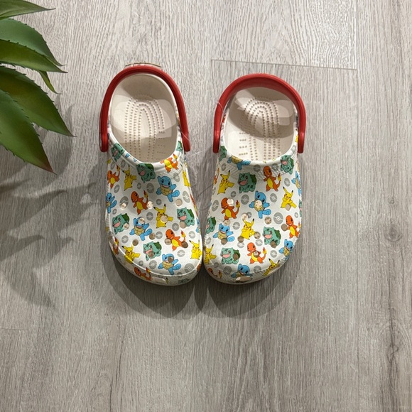 CROCS | Shoes | Crocs Kids Red And White Cartoon Clogs | Poshmark